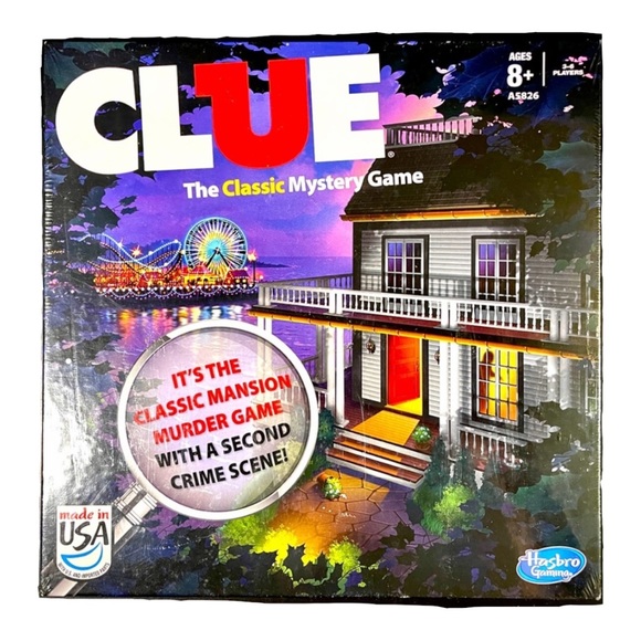 Hasbro | Toys | New Clue The Classic Mansion Murderboard Game With 2nd ...